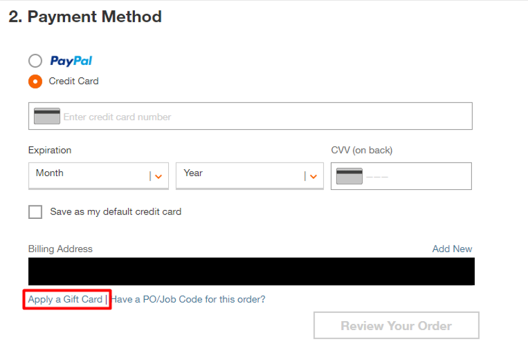 The Home Depot Gift Card Activation | Driffle