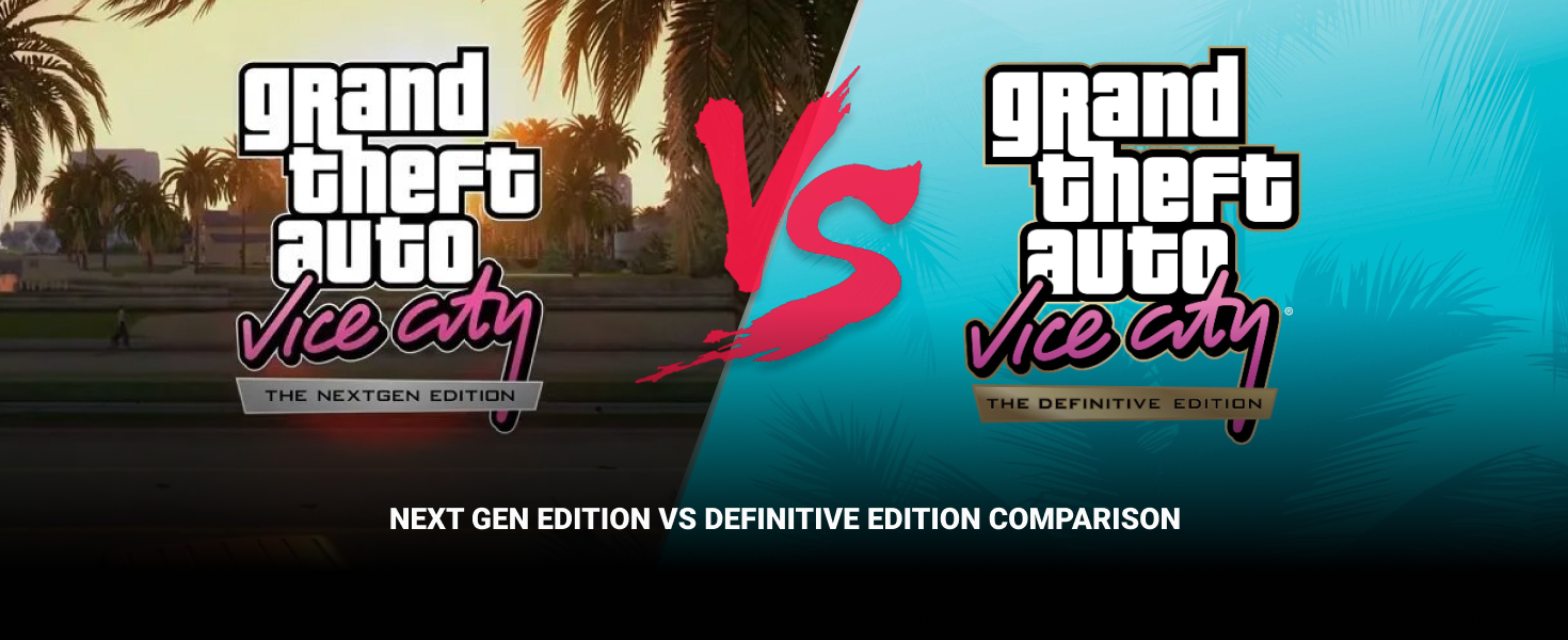 GTA Vice City Nextgen Edition Vs Definitive Edition Comparison | Driffle