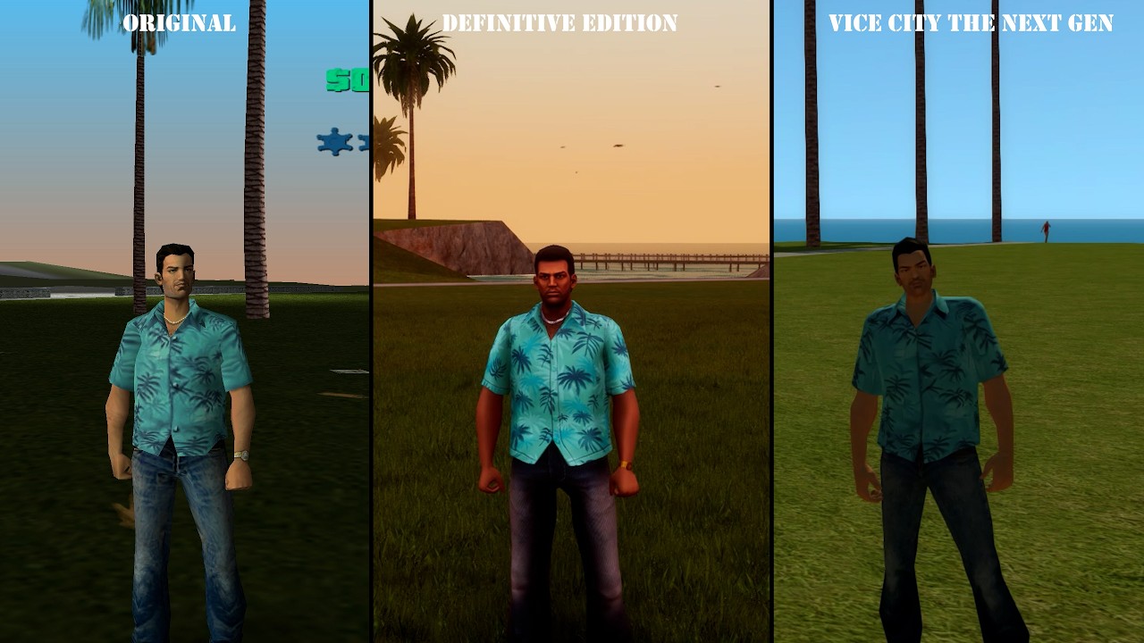 GTA Vice City Nextgen Edition Vs Definitive Edition Comparison | Driffle