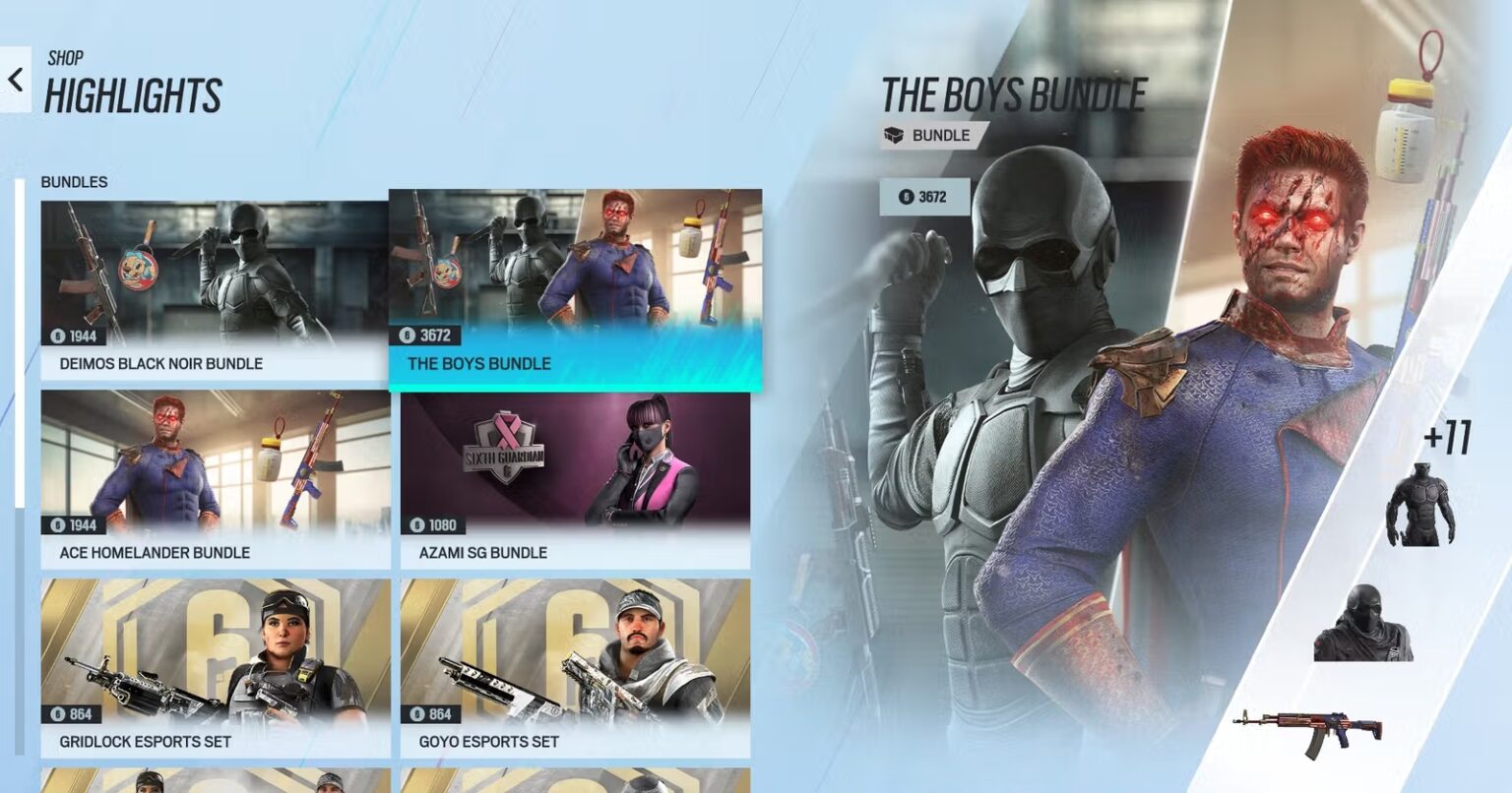 Rainbow Six Siege x The Boys Crossover Update Adds New Skins | Driffle